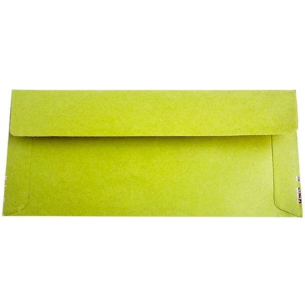 Indian green envelopes with a Maharaja, by Pankaj Indian stationery shop