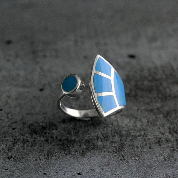 Indian Silver And Turquoise Stone Rings | By Pankaj Indian Online Shop