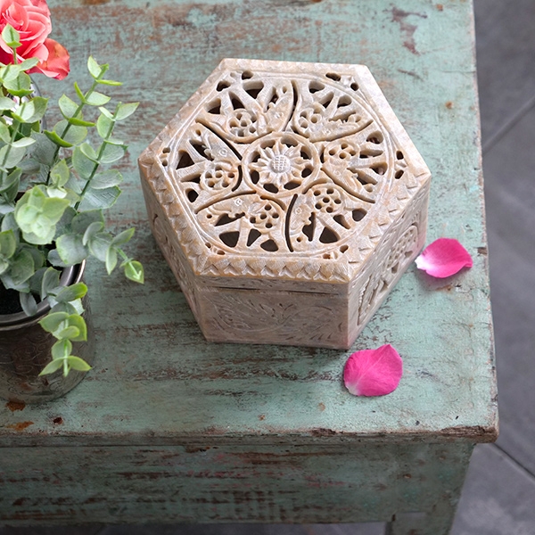 Indian Wooden Jewelry Box | Handcrafted Decoration | By Pankaj Webshop