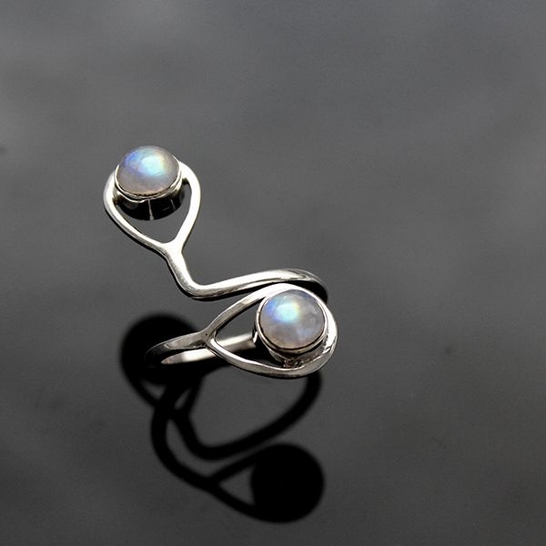 Indian silver and tiger stone ring by Pankaj Indian online jewelry